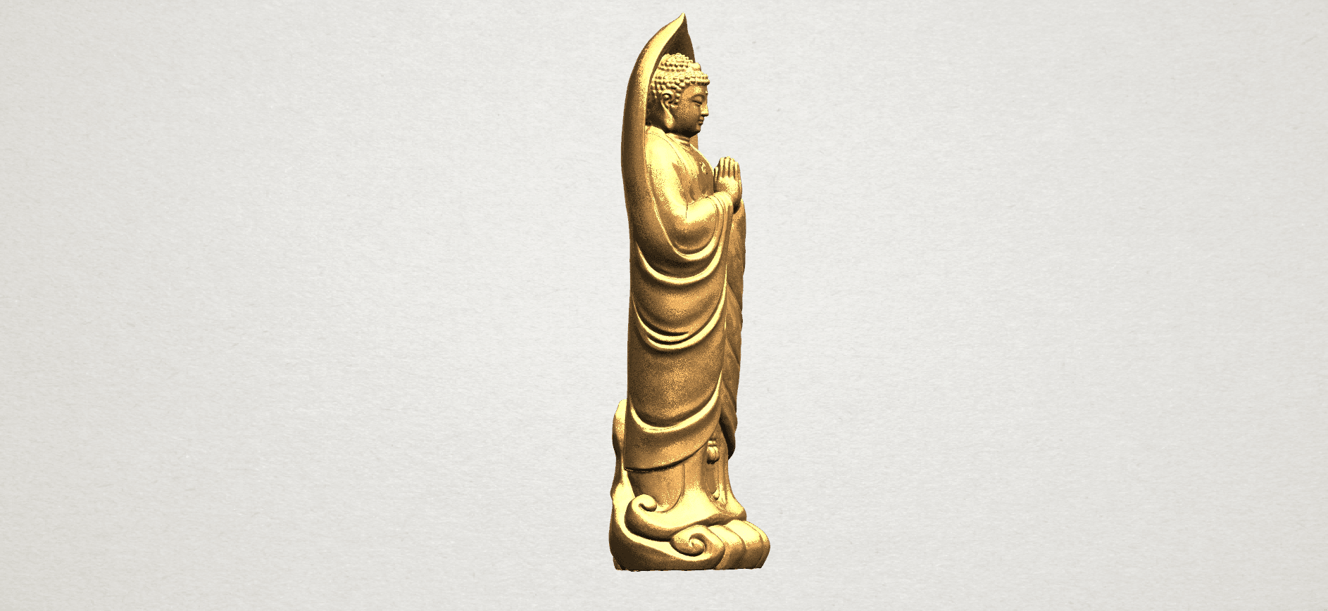 Free 3D file Gautama Buddha Standing 04 🚗・3D printer design to download ...