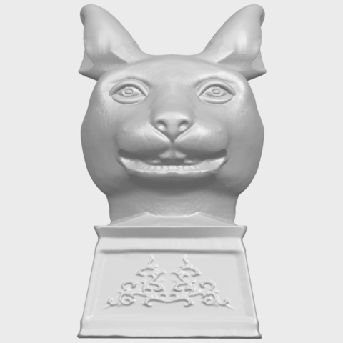 Download free STL file Chinese Horoscope of Rabbit 02 • Model to 3D ...