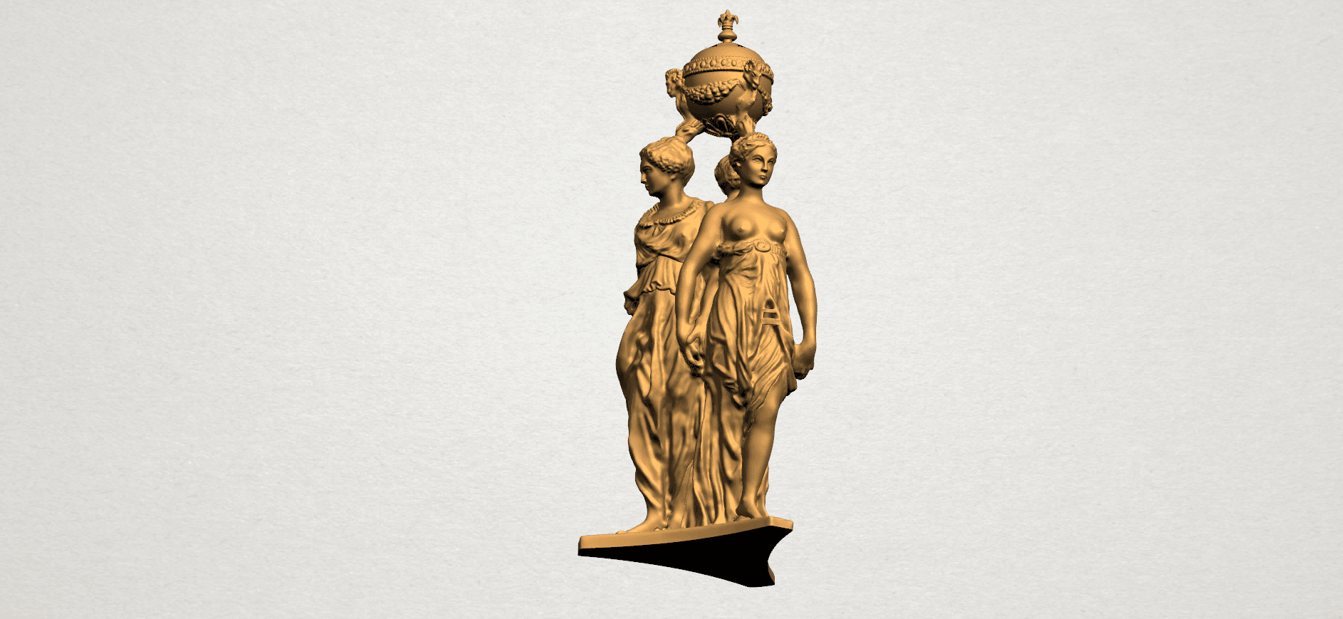 Fichier 3D gratuit Sculpture des trois grâces 03 🗿・Modèle pour ...