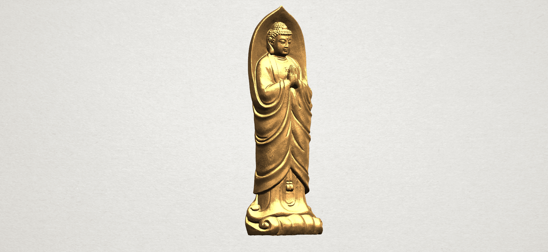 Free 3D file Gautama Buddha Standing 04 🚗・3D printer design to download ...
