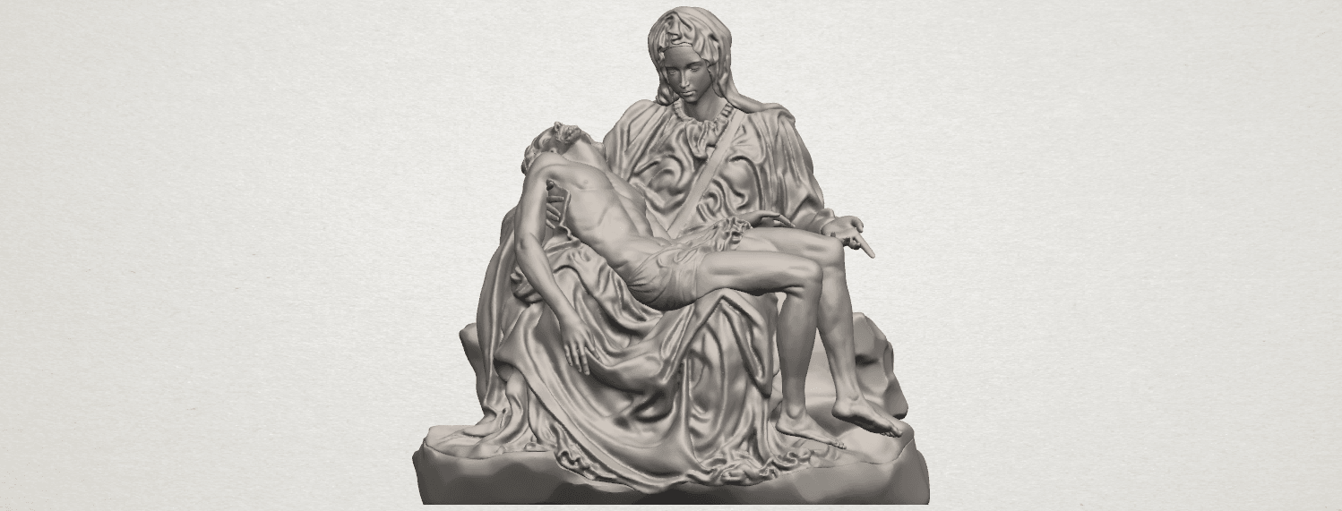 Télécharger fichier STL gratuit La Pieta • Modèle pour impression 3D ...