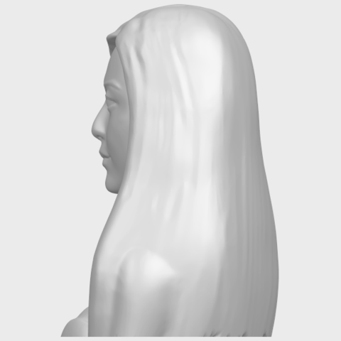 Download free STL file Beautiful Girl - Half Body • 3D printing object ...