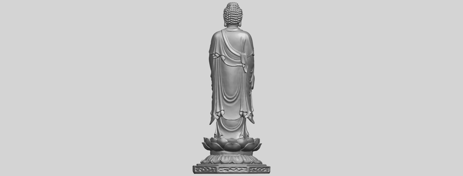 Free 3D file Gautama Buddha Standing 03 🚗・3D print object to download・Cults