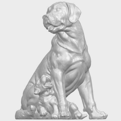 Download free STL file Dog and Puppy 01 • Model to 3D print ・ Cults