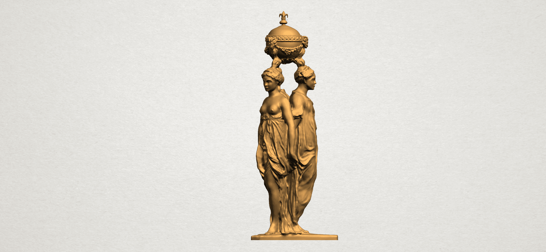 Fichier 3D gratuit Sculpture des trois grâces 03 🗿・Modèle pour ...