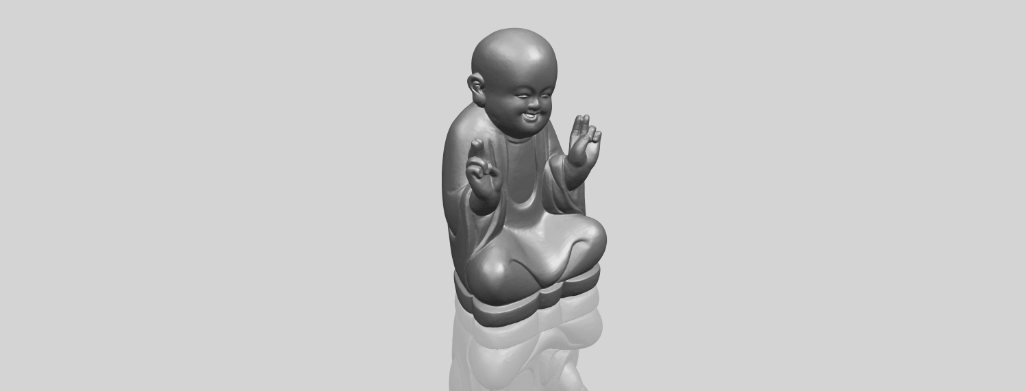 Free 3D file Little Monk 05・Object to download and to 3D print・Cults