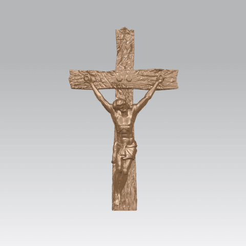Download free STL file Jesus with cross 01 • 3D printable template ・ Cults
