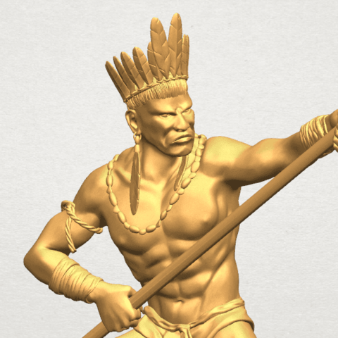 Free 3D model Red Indian 02 ・ Cults