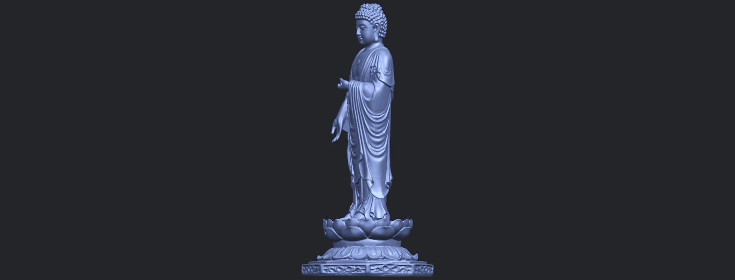 Free 3D file Gautama Buddha Standing 03 🚗・3D print object to download・Cults