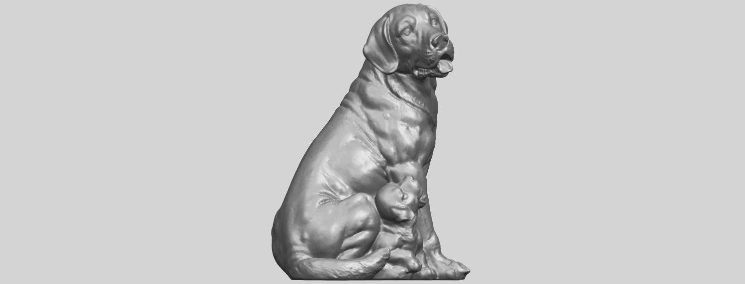 Free 3D file Dog and Puppy 01 🐕・3D printing template to download・Cults