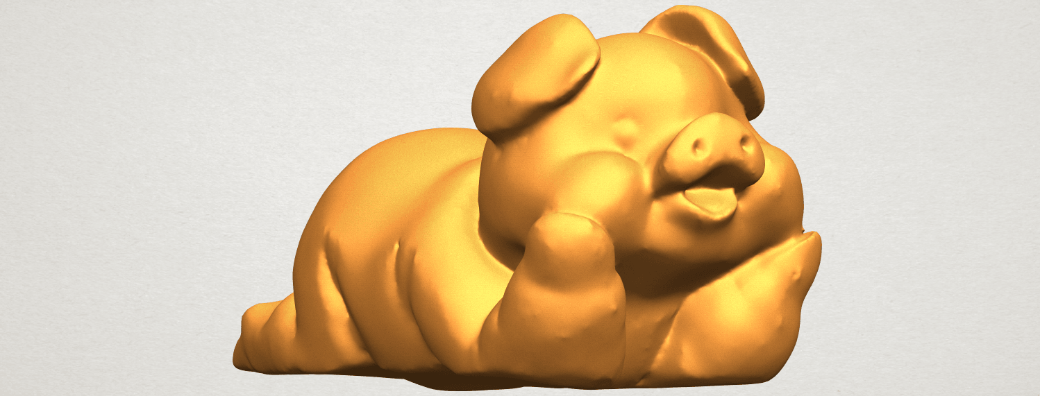 Free 3D file Pig 01・3D printer design to download・Cults