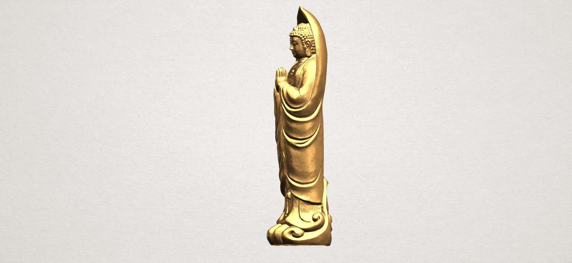 Free 3D file Gautama Buddha Standing 04 🚗・3D printer design to download ...