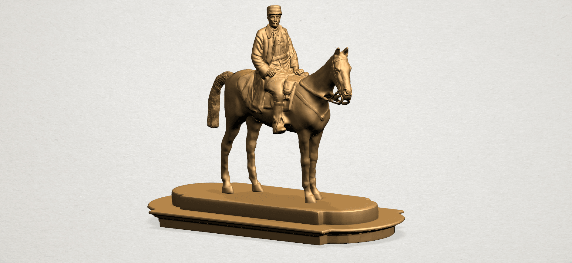 Free 3D file Horse with Rider 01 🐎・Object to download and to 3D print・Cults