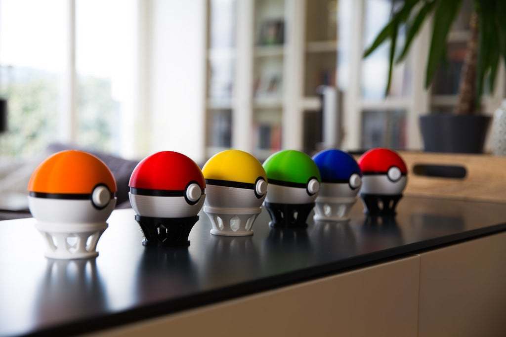 Free STL file Pokeball Stand・3D printer design to download・Cults