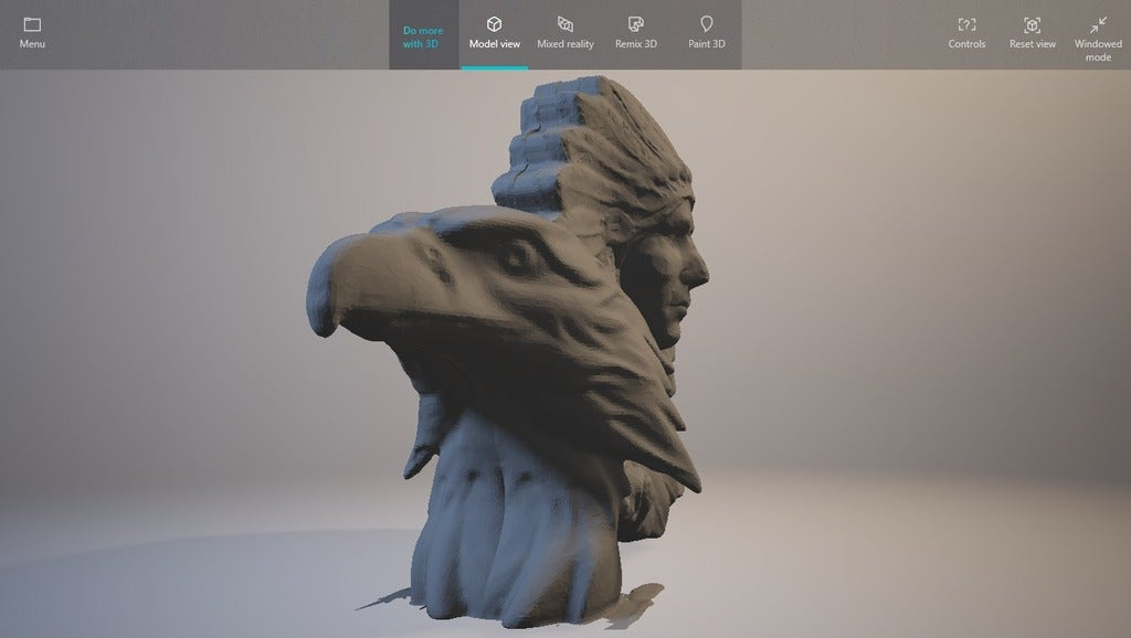Free STL file Indian Chief with Eagle 🦅・Object to download and to 3D ...
