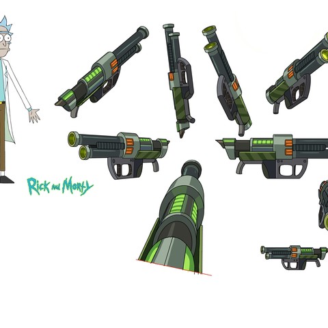 Descargar archivo STL Rick & Morty's Blaster | Rick's Ray Gun | Pistola ...