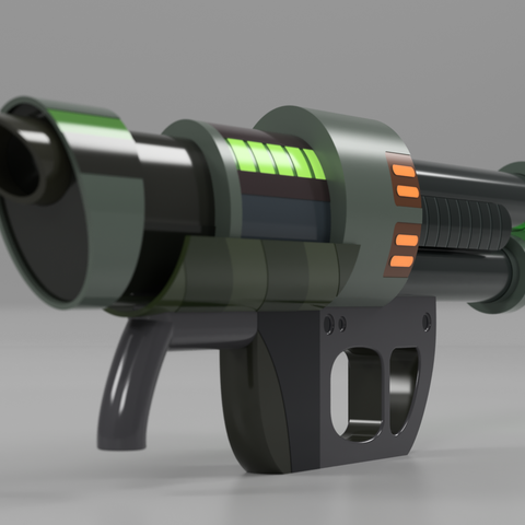 Descargar archivo STL Rick & Morty's Blaster | Rick's Ray Gun | Pistola ...