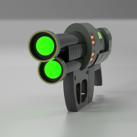 Descargar archivo STL Rick & Morty's Blaster | Rick's Ray Gun | Pistola ...