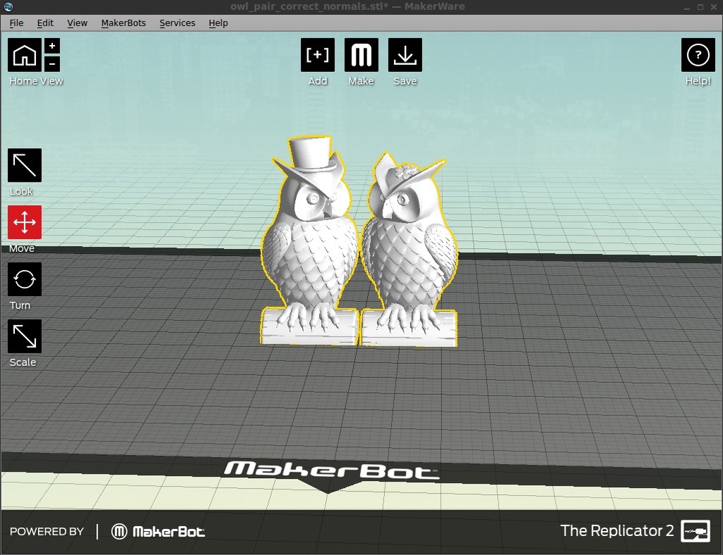 Free 3D file His and Her Owls (MakerWare-friendly!) 🦉・3D printable ...