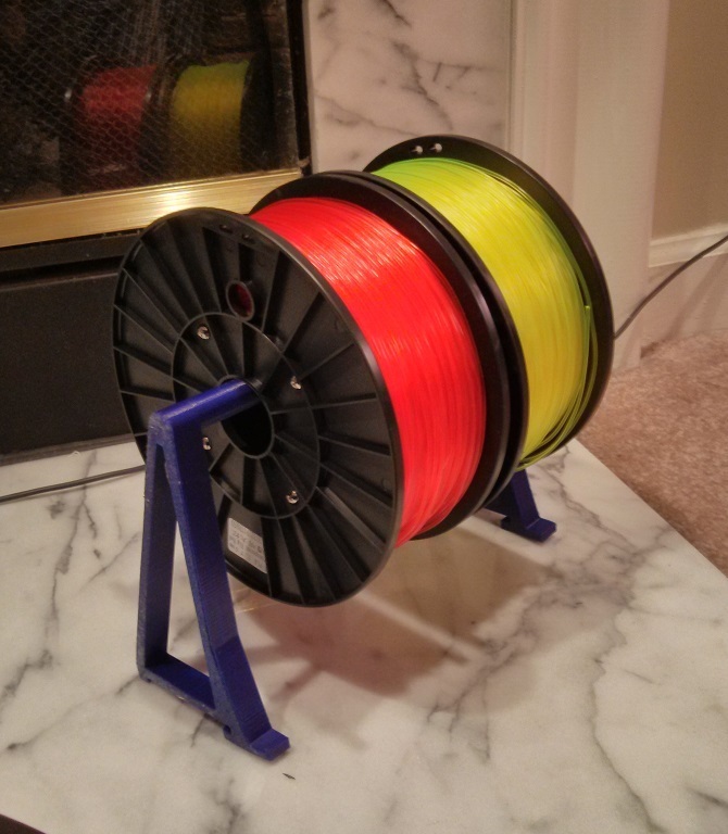 Free 3D file 100% printable spool holder (standing or attachable to ...