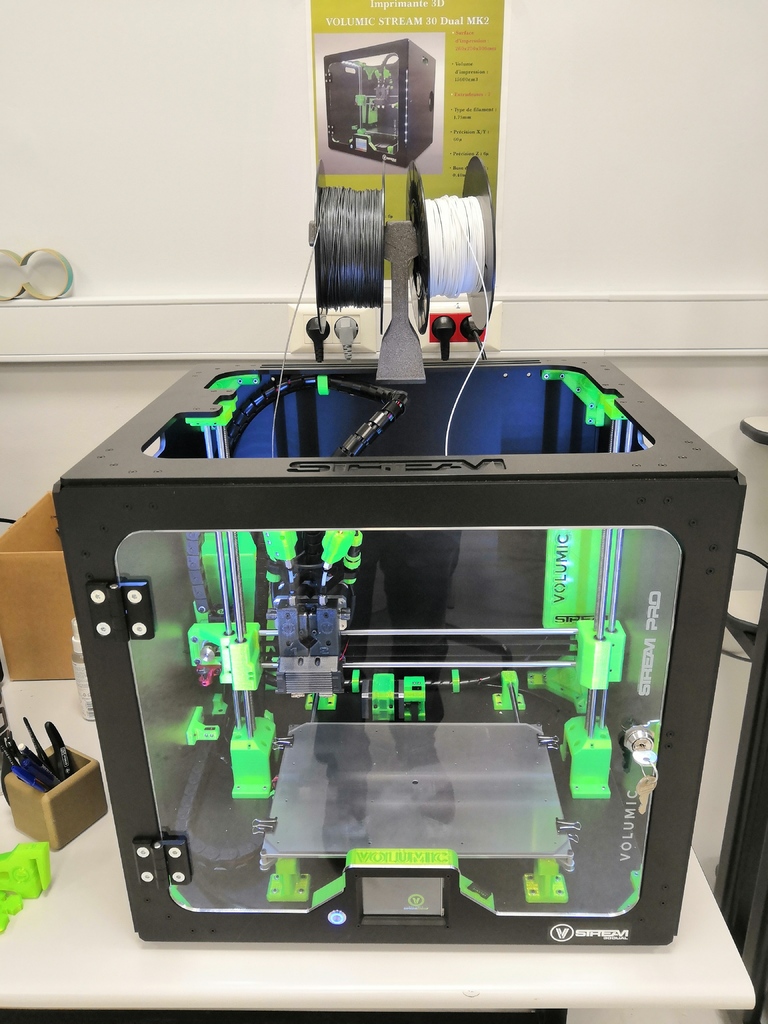 Free 3D file Dual spool holder for Volumic 3D printer・3D printable ...