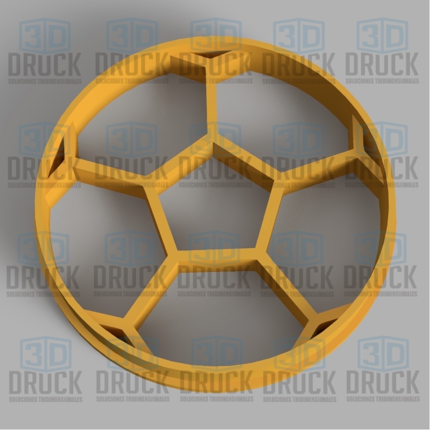Файл STL Soccer Ball Soccer Ball Cookie Cutter・3D-печатная модель для ...