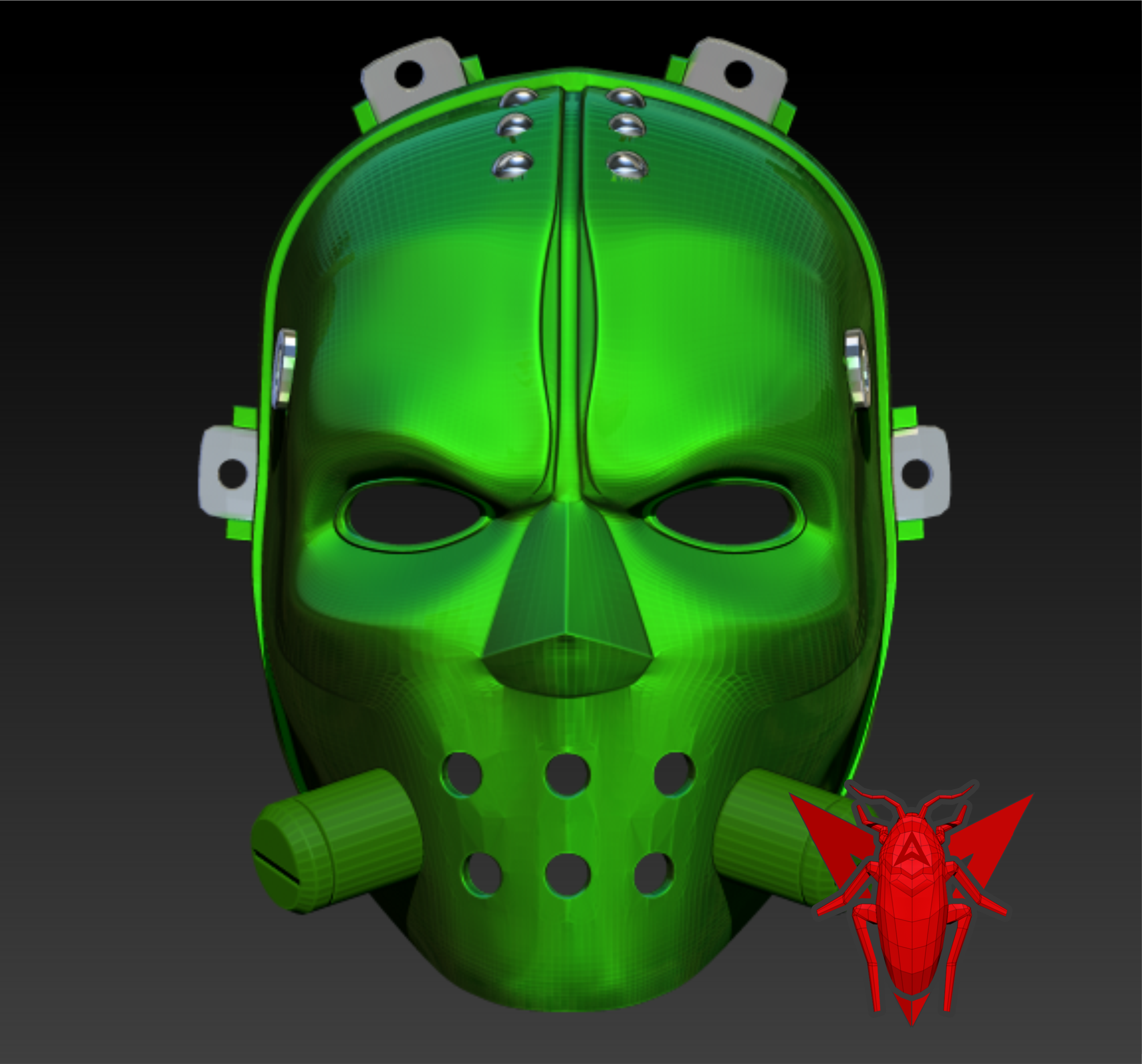 OBJ file Doroheadoro Nikaido Mask.・3D printer model to download・Cults