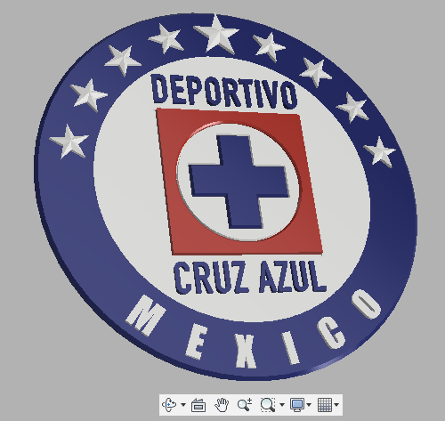 Free STL file Cruz Azul - Escudo Campeón・Template to download and 3D ...