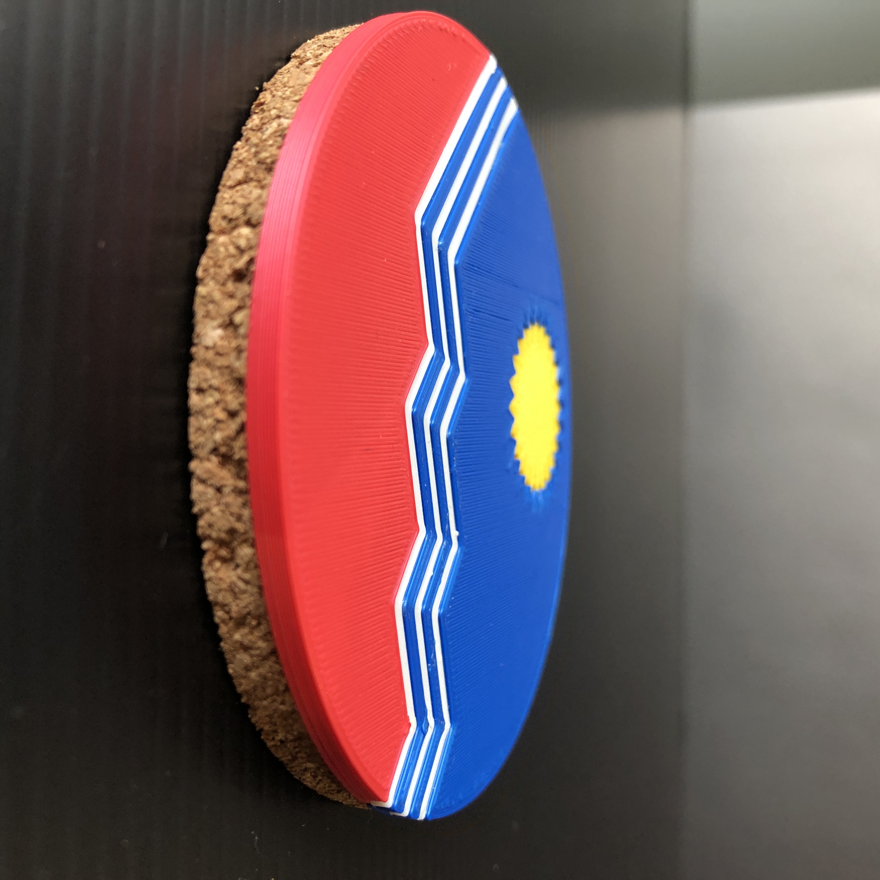 Free STL file Sioux Falls - Flag Coaster・Template to download and 3D ...