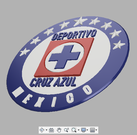 Free STL file Cruz Azul - Escudo Campeón・Template to download and 3D ...