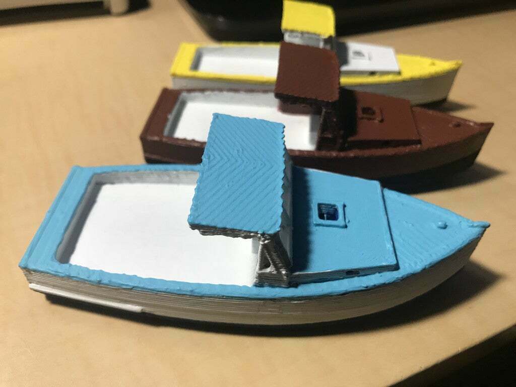 Free STL file HO Scale 30' x 10' Maine Lobster Boat 🦞・3D printer design ...