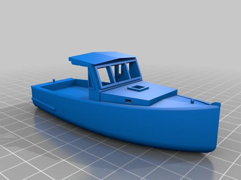Free STL file HO Scale 30' x 10' Maine Lobster Boat 🦞・3D printer design ...