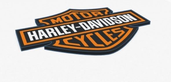 Free STL file Harley Davidson logo Multi-extrusion・3D printer model to ...