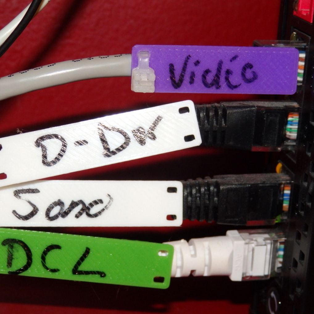 Бесплатный STL файл RJ45 mark label / label landmark rj45・Дизайн 3D ...