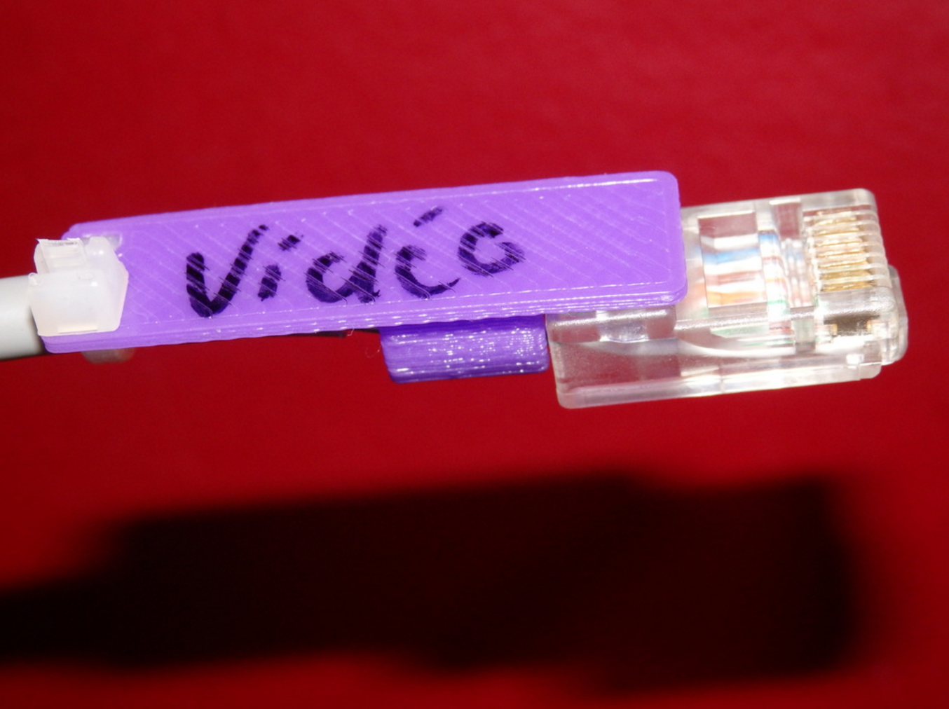 Бесплатный STL файл RJ45 mark label / label landmark rj45・Дизайн 3D ...