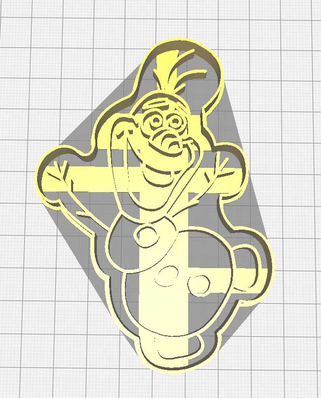 STL file Olaf Cookie Cutter・3D printer model to download・Cults