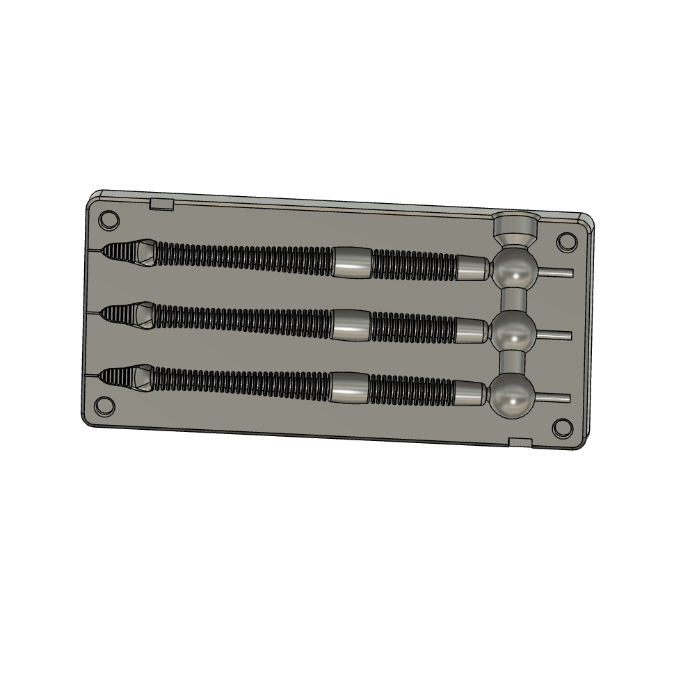 STL file 5.75" Ribbed Stick Worm Soft Plastic Mold・3D print design to ...