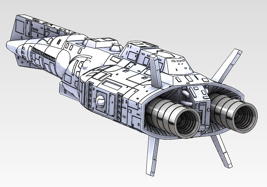 STL file Banshee Class Destroyer.・3D print object to download・Cults