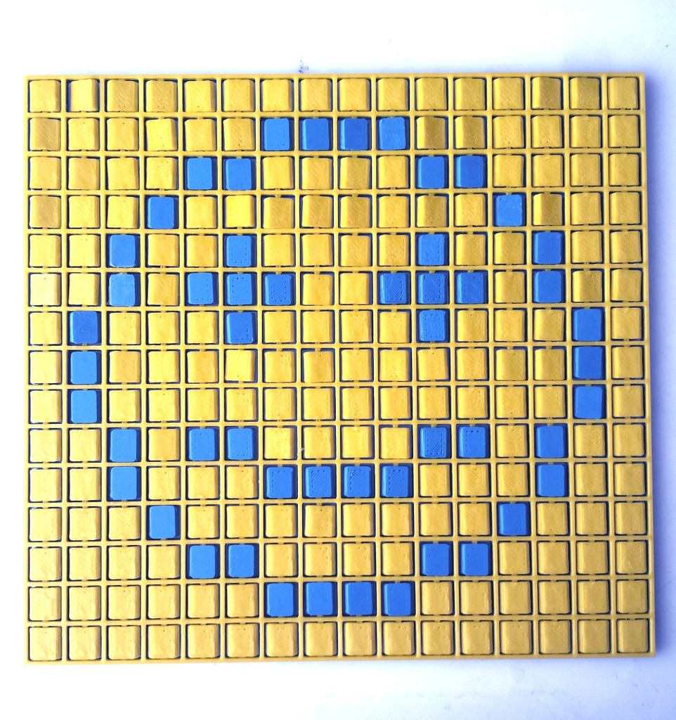 Free 3D file Fliptrix - customizable print-in-place dot matrix style ...