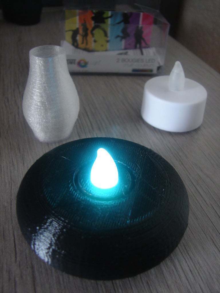 Free STL file Tea Light / Lampe d'ambiance・3D printer model to download ...