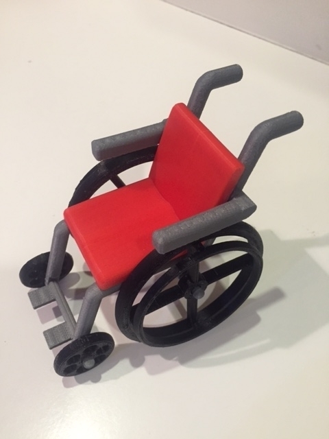 Free STL file Wheelchair 130mm・3D printing design to download・Cults