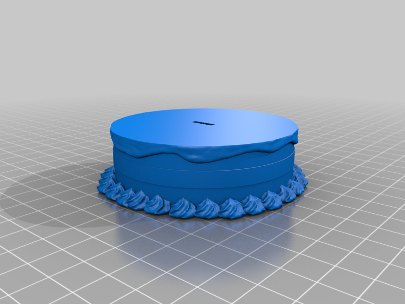 Free 3D file A cake for a number for a candle for birthday 🍰・3D printer ...