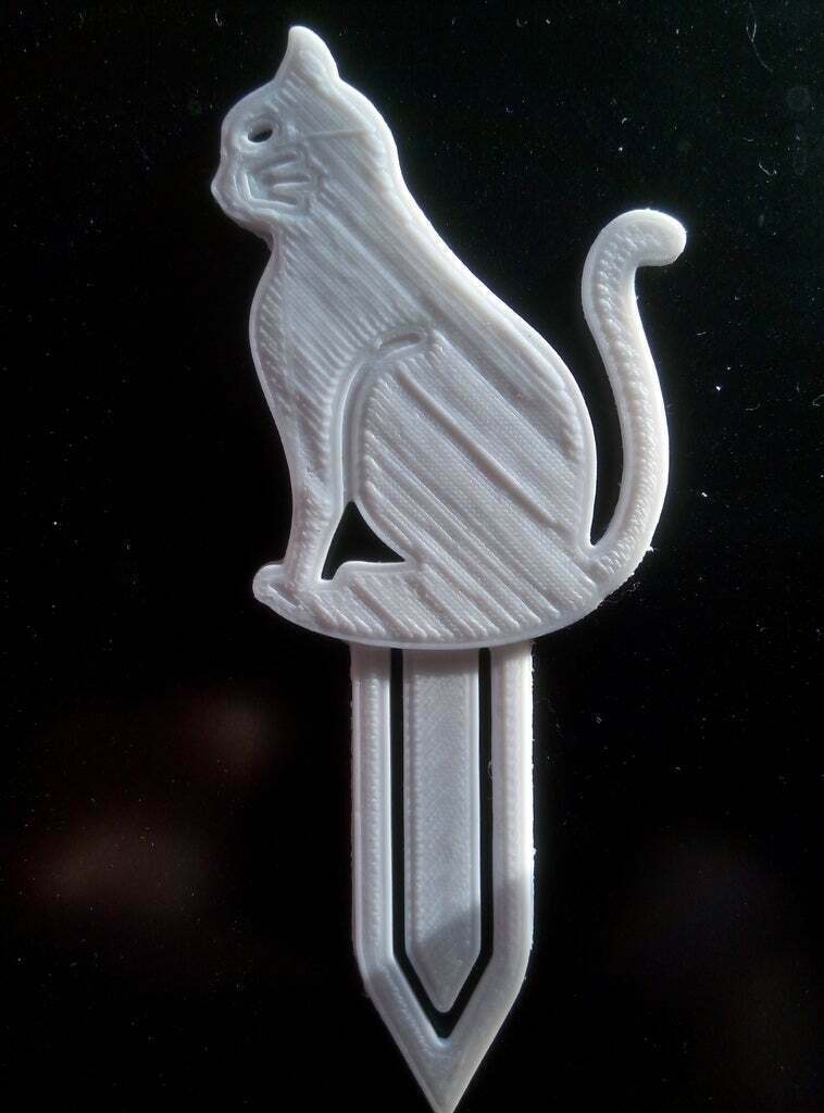 Free STL file My Cat sitting Bookmark 🐱・Template to download and 3D ...