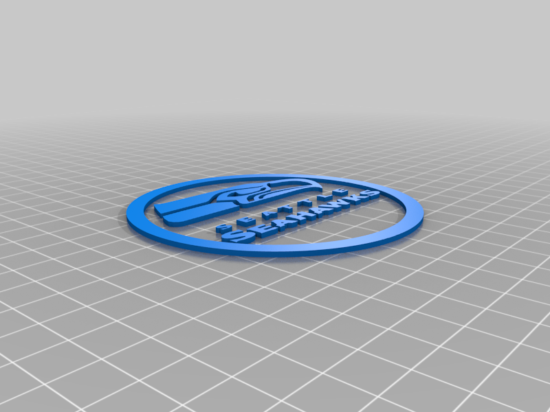 Free STL file Seahawks coaster・3D printer design to download・Cults