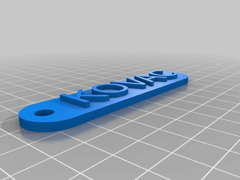 Free STL file My Customized Simple Keychain・3D print object to download ...