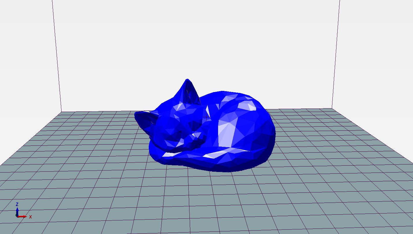 STL file Cat sleeping low poly 🐱・Design to download and 3D print・Cults