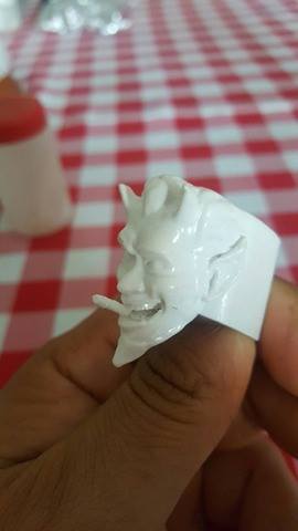 STL file DEVIL WITH CIGAR RING 😈・Template to download and 3D print・Cults