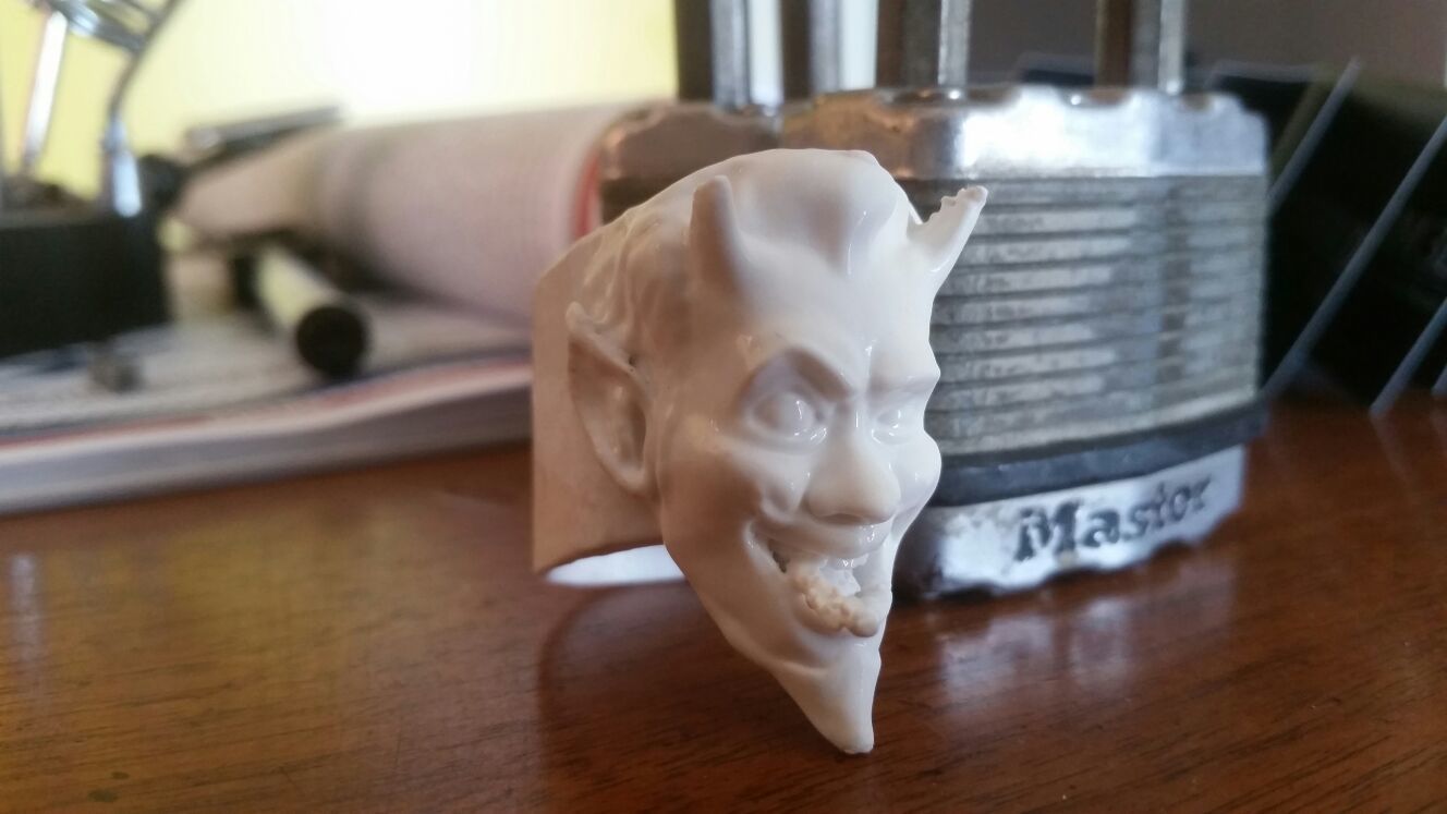 STL file DEVIL WITH CIGAR RING 😈・Template to download and 3D print・Cults