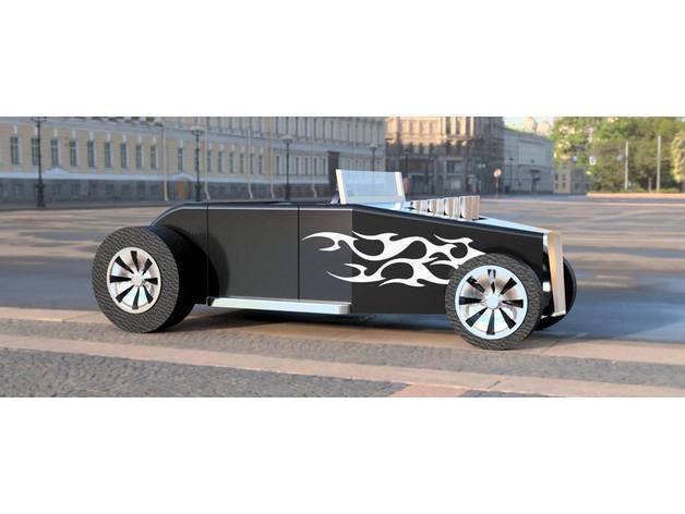 STL file HOT ROD 🥵・3D print design to download・Cults