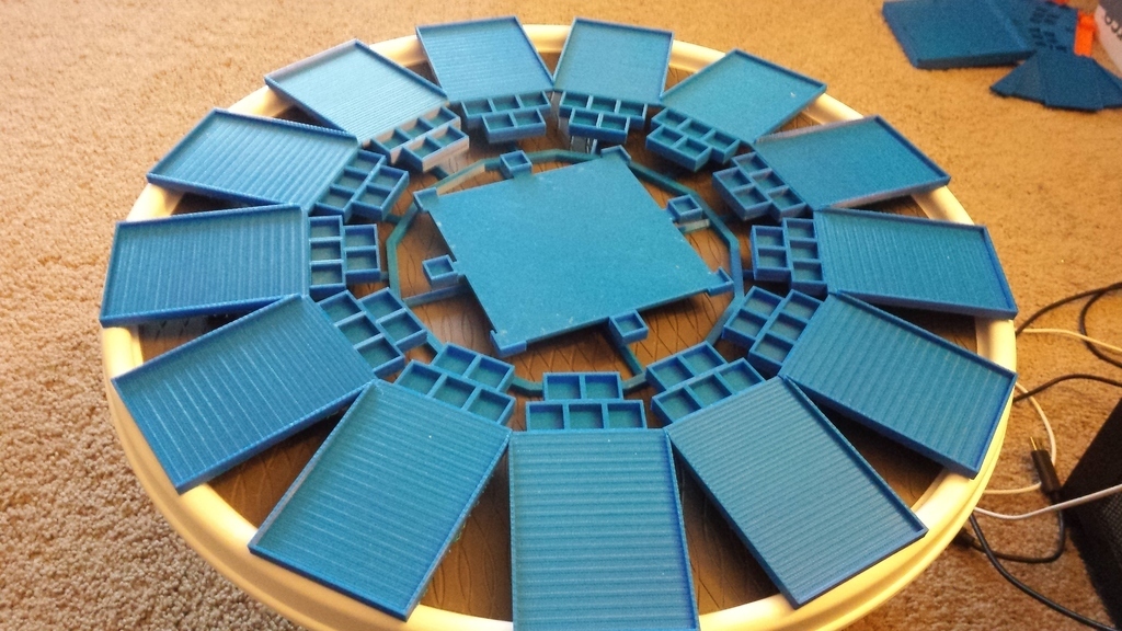 Free 3D file Quarriors Dice Game - Lazy Susan Inlay 🎲・3D printer model ...